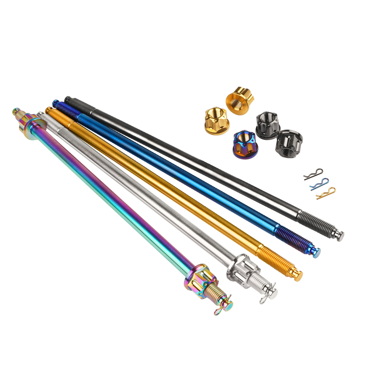 Wanyifa Titanium Wheel Axle M10x280mm Motorcycle Front Wheel Axle Core ...
