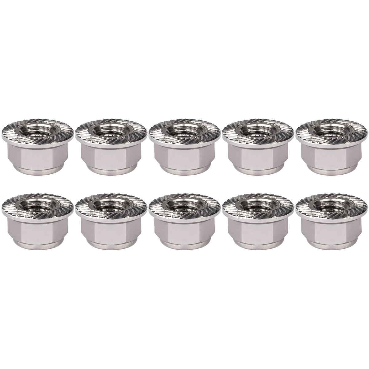Wanyifa 10pcs Aluminum Nuts M2 M3 M4 M5 M6 M8 Anodized Colourful Flang ...