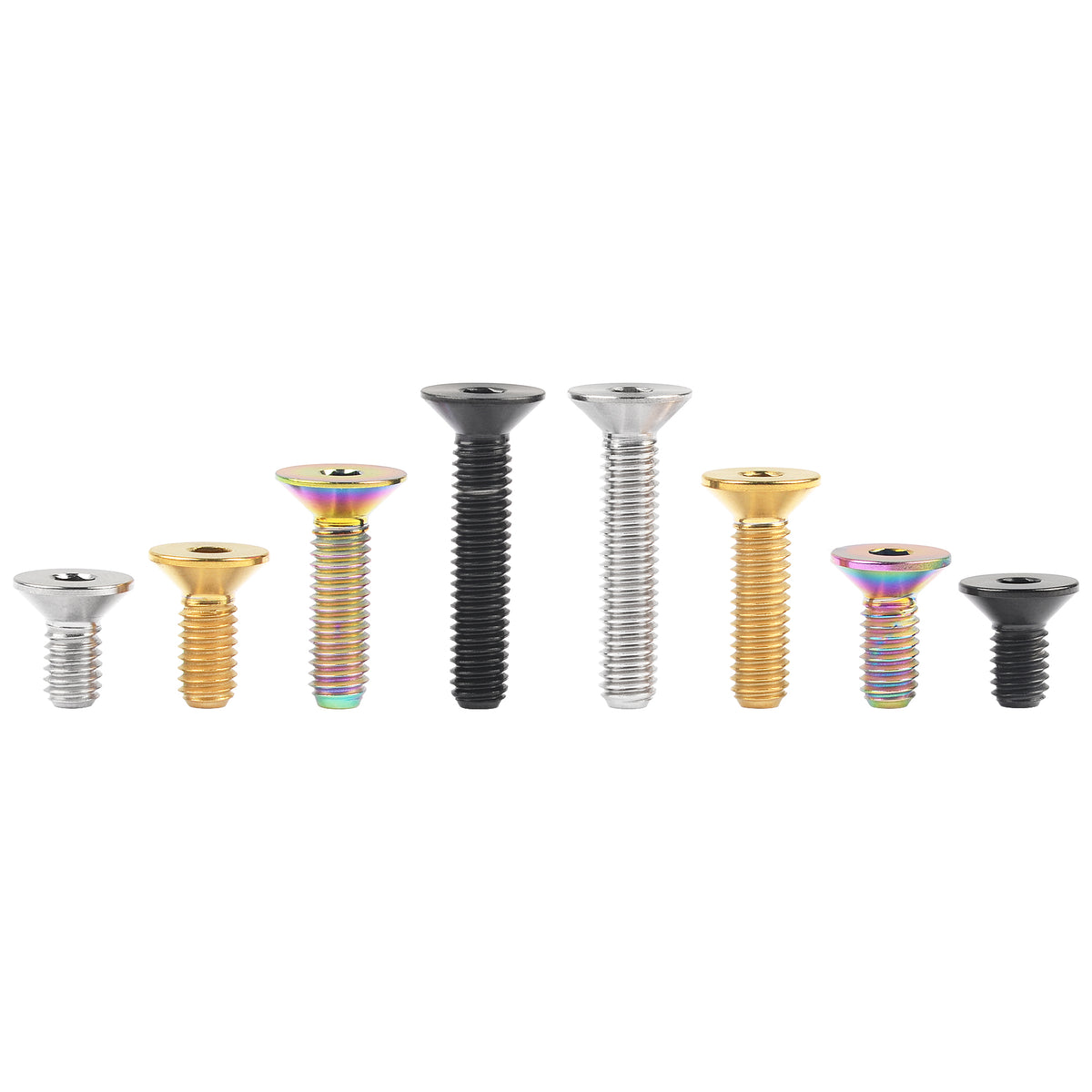 Wanyifa Titanium Bolt M4x8 10 12 15 20mm Countersunk Hex Allen Head Sc ...